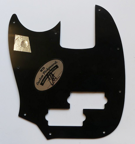 PICKGUARD FENDER MUSTANG BASS PJ NOIR 3 PLIS WD MUSIC
