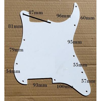 PICKGUARD STRAT SSH WILD CAT ORANGE HUMBUCKER SANS CAPOT