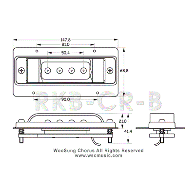 RICKENBACKER 4001 4003 BASS PICKUP BRIDGE RICKENBACKER